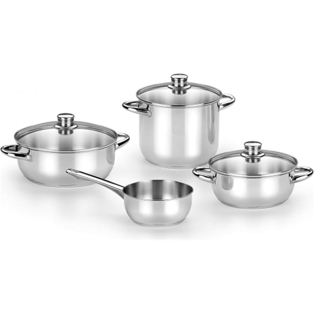 BATERIA COCINA MONIX OPTIMA 4 PZAS+TAPAS